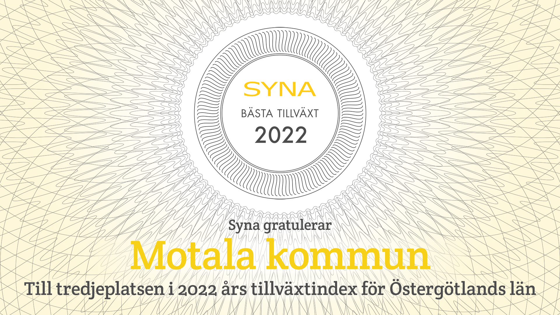 Motala har tredje bästa tillväxten i länet - Tillväxt Motala